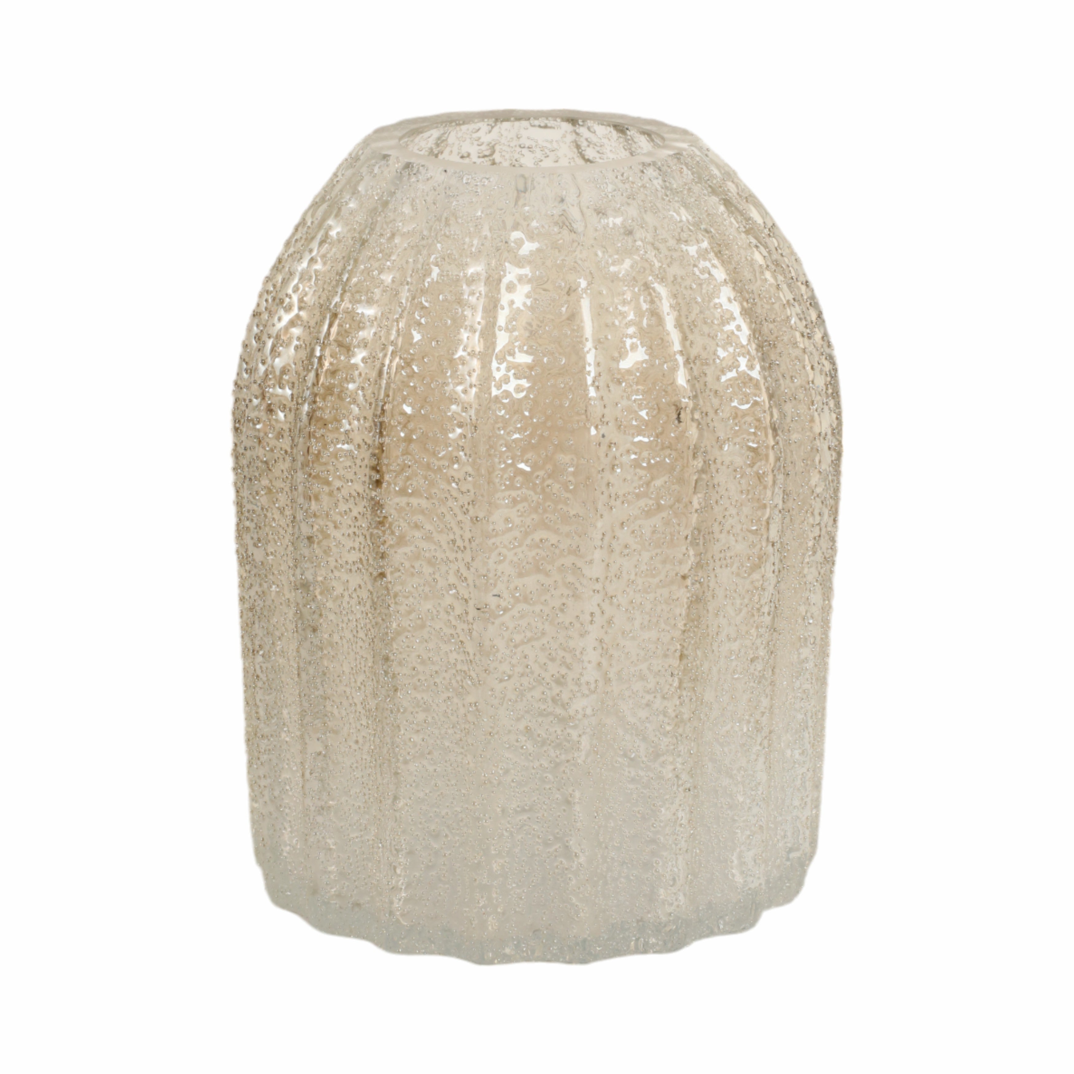 8" CAVIAR SMALL ARTISAN BLOWN GLASS VASE - Al Rugaib Furniture