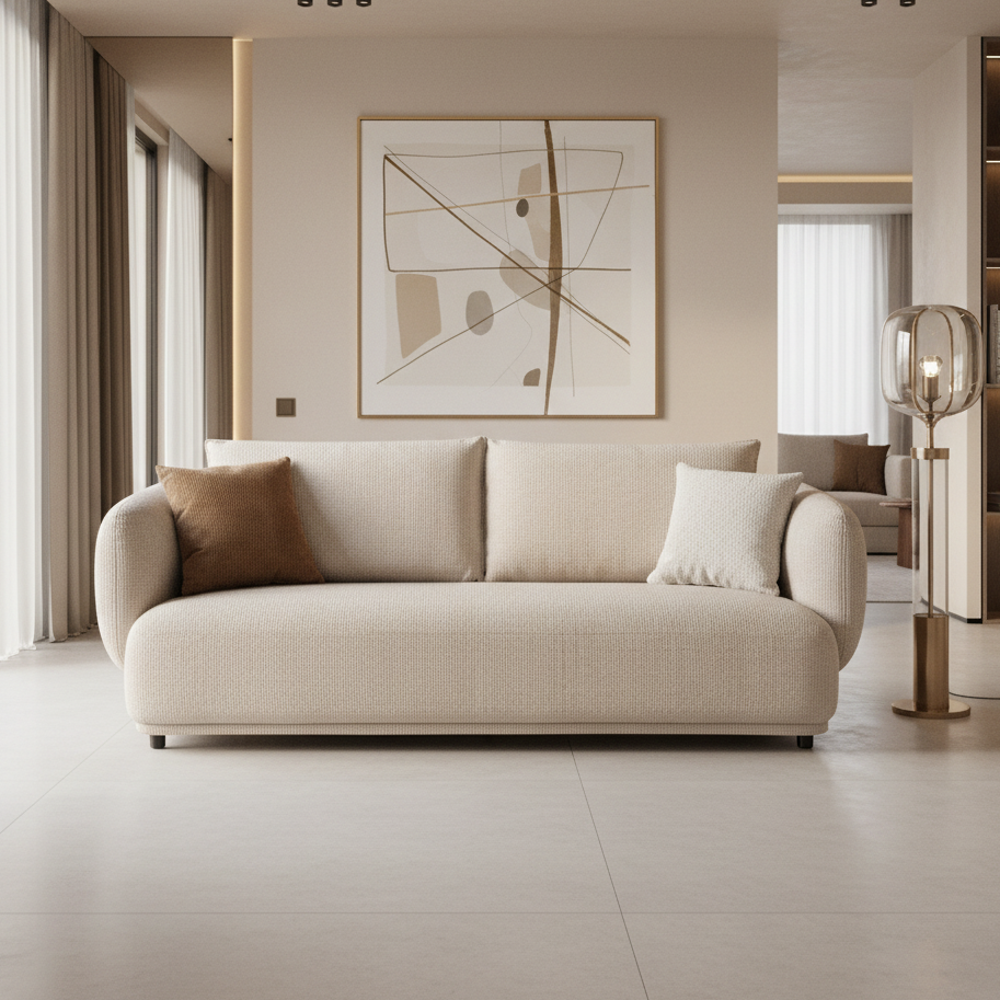 Marbella Stationary sofa +2 Pillow – Al Rugaib Furniture