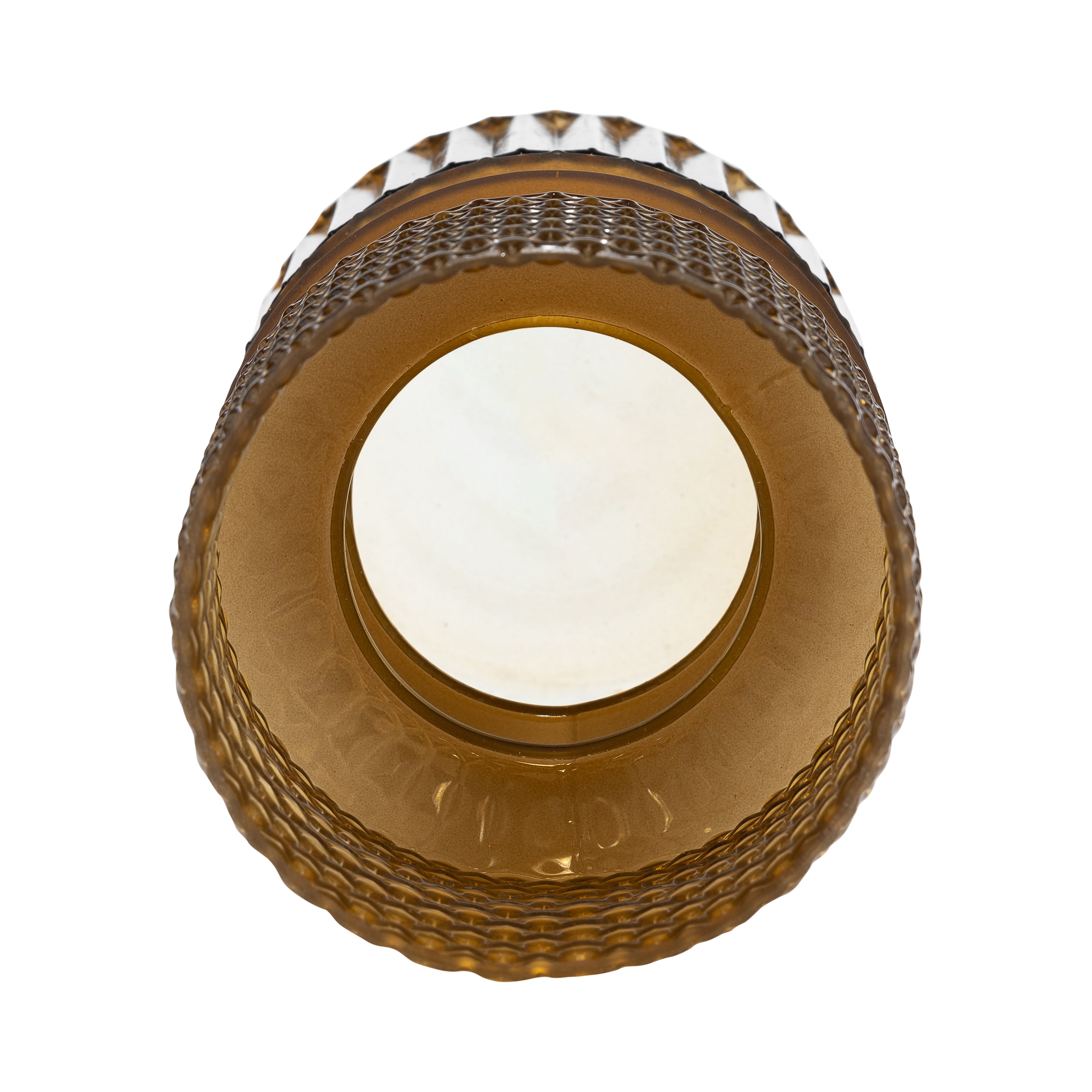 GLASS 12" MALLET VASE, AMBER | 14697-05 – Al Rugaib Furniture