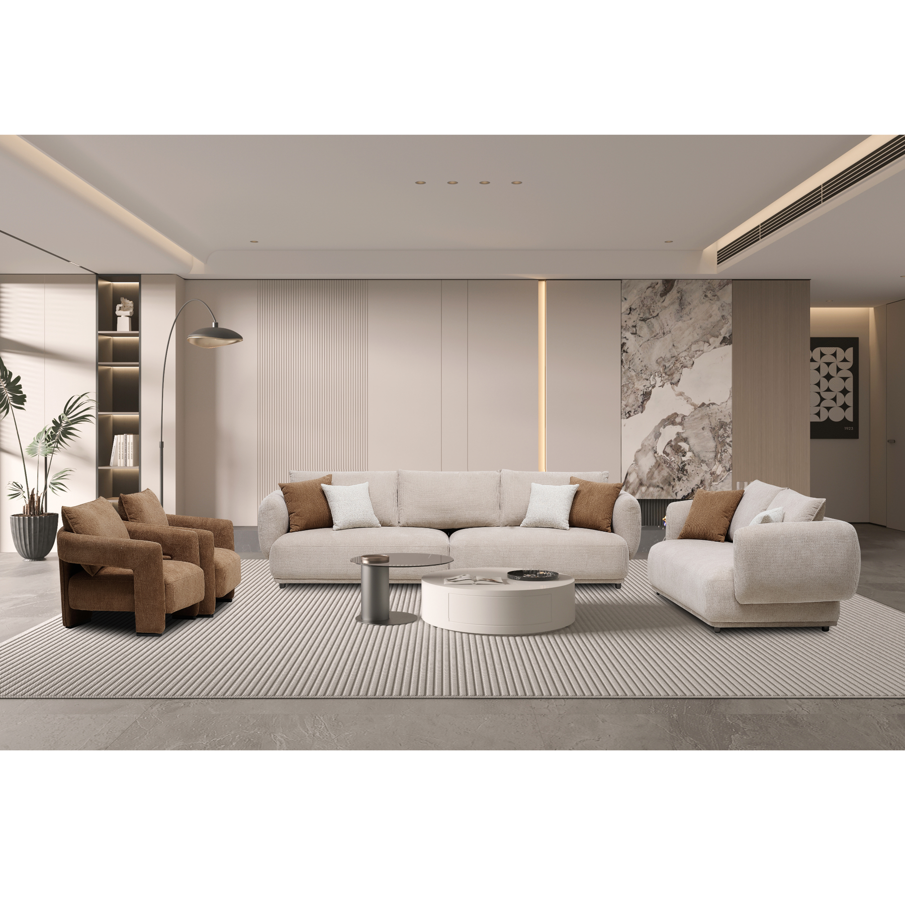 Marbella Stationary sofa +2 Pillow – Al Rugaib Furniture