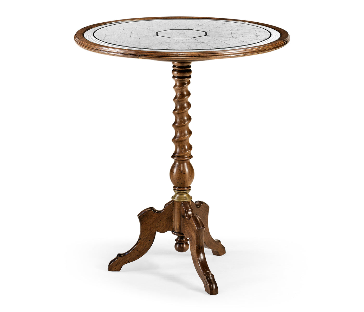 Windsor Collection - Églomisé & walnut round wine table - Al Rugaib ...