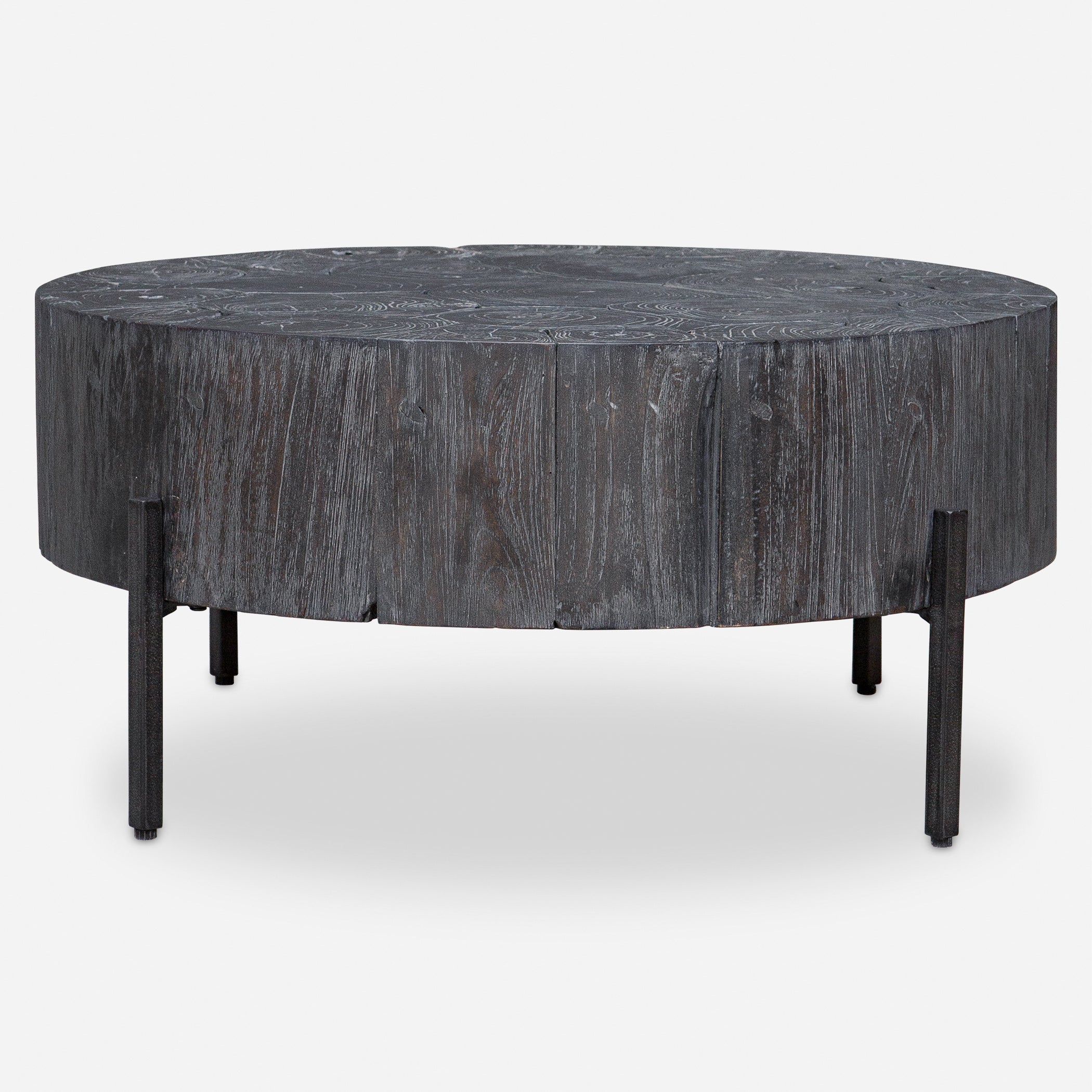 Uttermost Adjoin Rustic Black Coffee Table - Al Rugaib Furniture