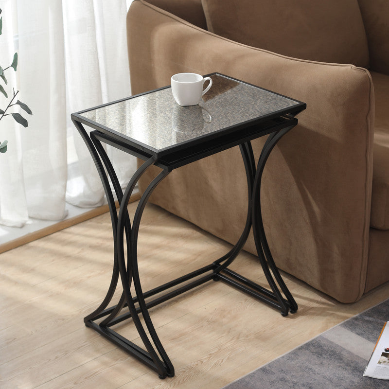 NESTING TABLE BLACK – Al Rugaib Furniture