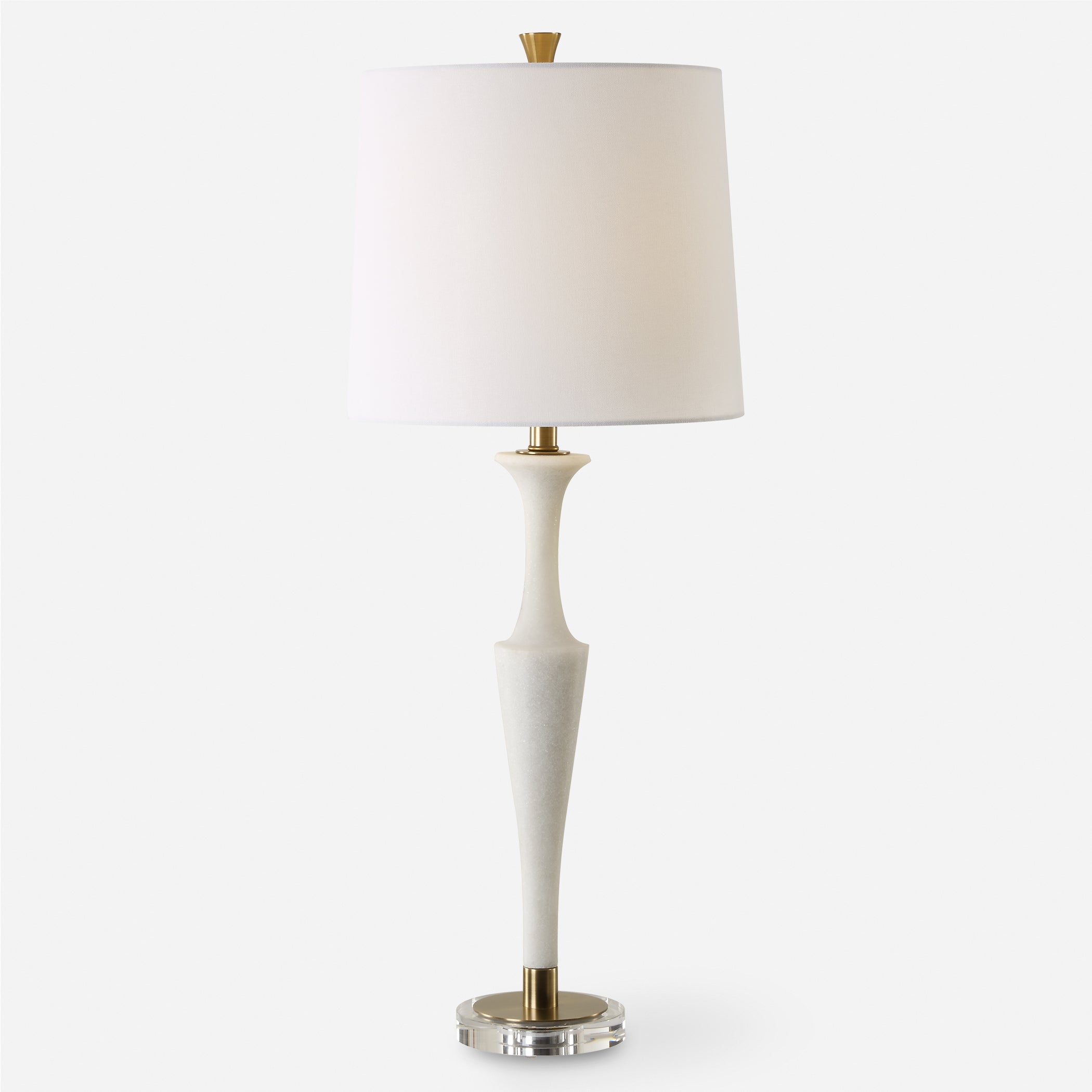 Colette White Stone Table Lamp - Al Rugaib Furniture