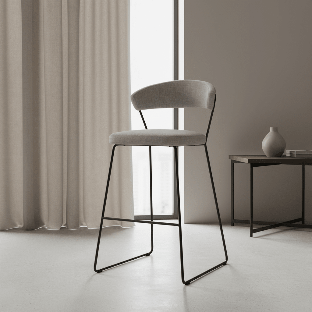 Adria Barstool Grey - Al Rugaib Furniture