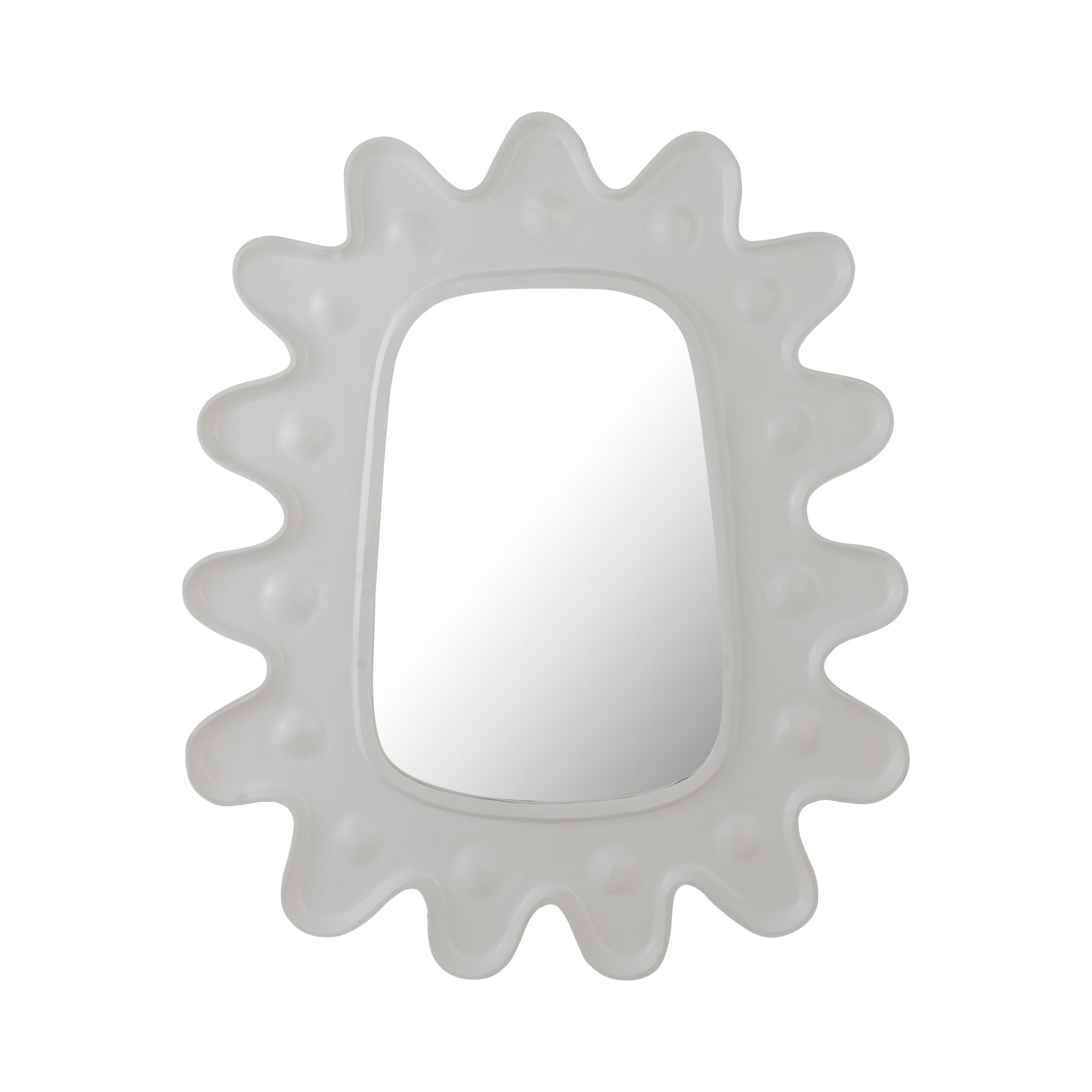 Genesis Mirror in White - Al Rugaib Furniture