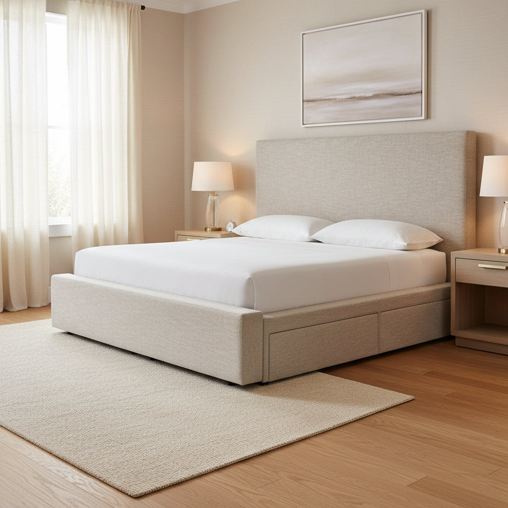 Kristiland King Upholstered Storage Bed - Al Rugaib Furniture