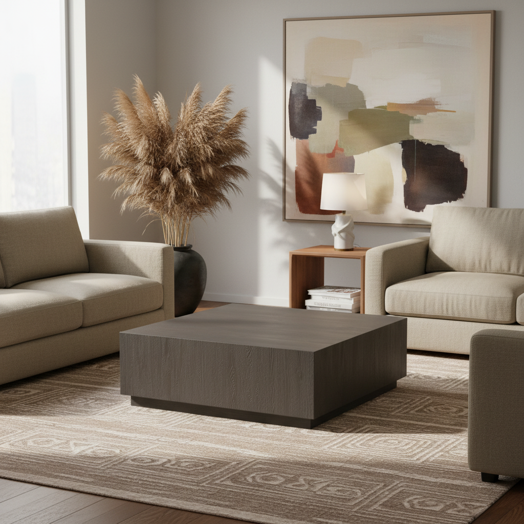 Obsidian Square Cocktail Table – Al Rugaib Furniture