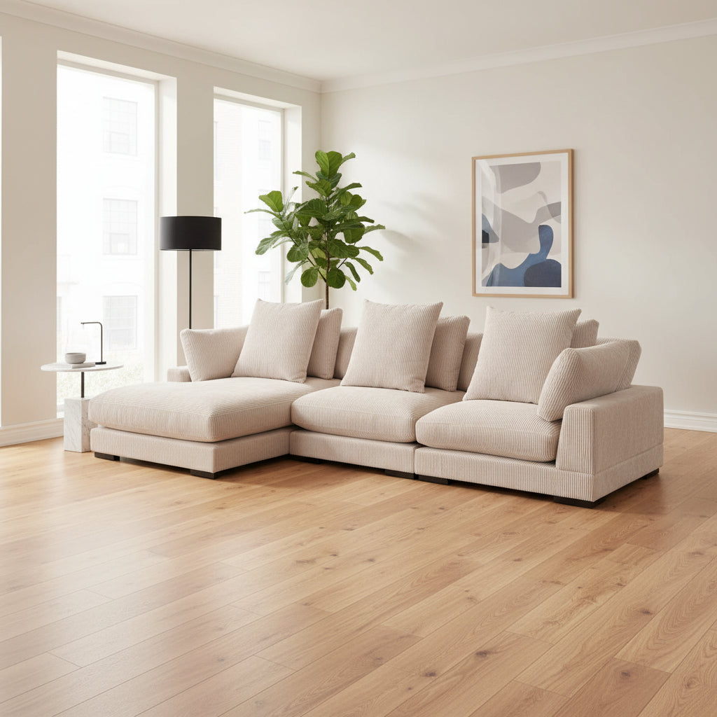 Tumble Classic L Modular Sectional Cappuccino - Al Rugaib Furniture