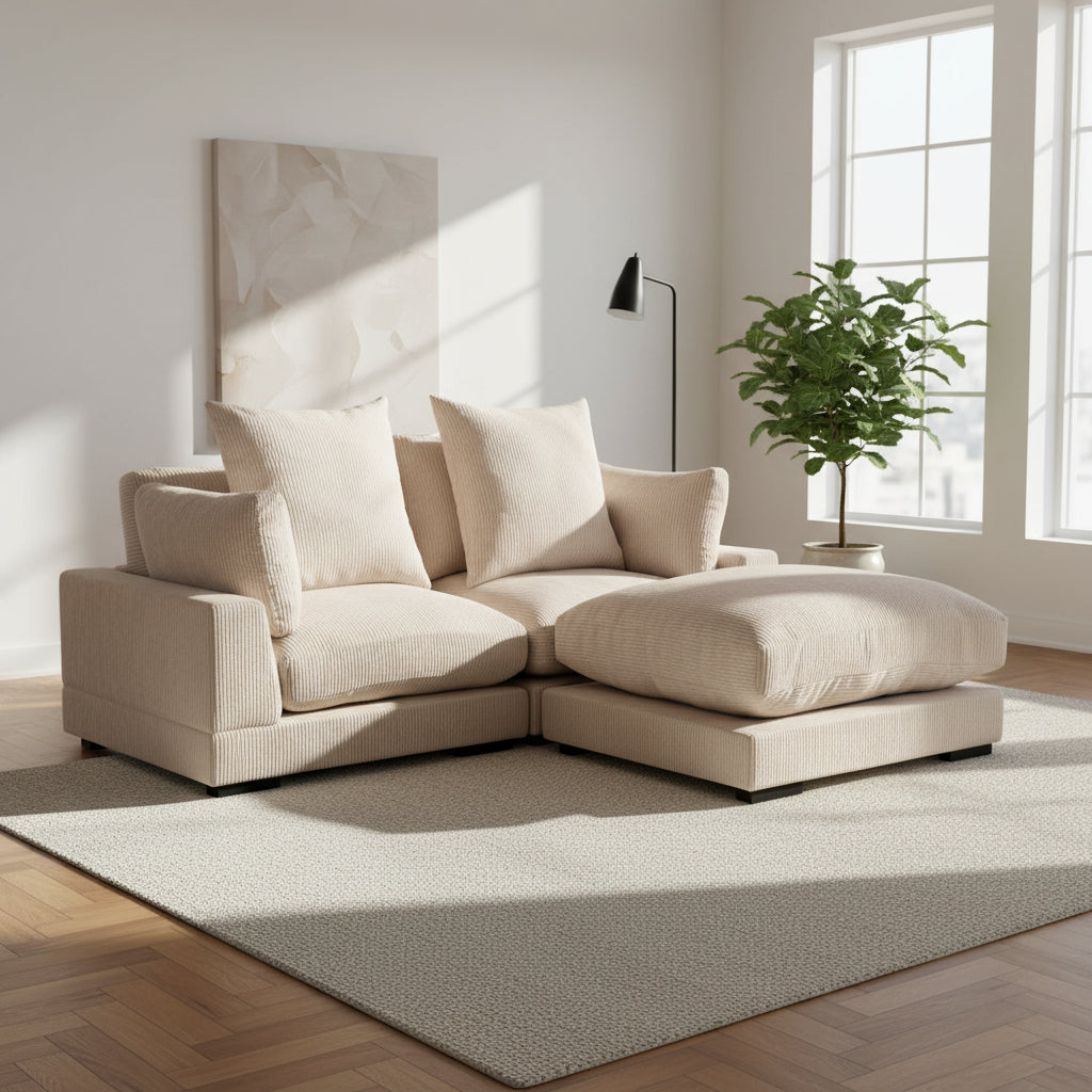 Tumble Nook Modular Sectional Cappuccino - Al Rugaib Furniture