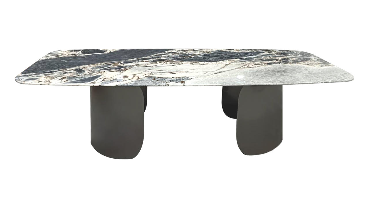 Marble Majesty Dining Table (8/10/12) Seater - Al Rugaib Furniture