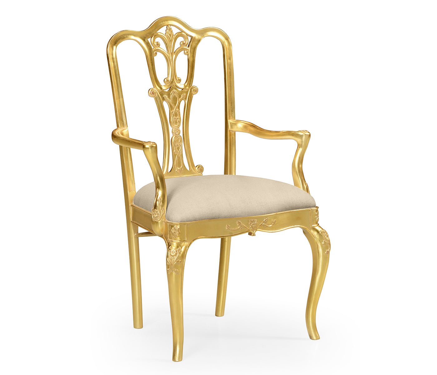Versailles Collection - Gilded 18th Century Dining Arm Chair - Al ...