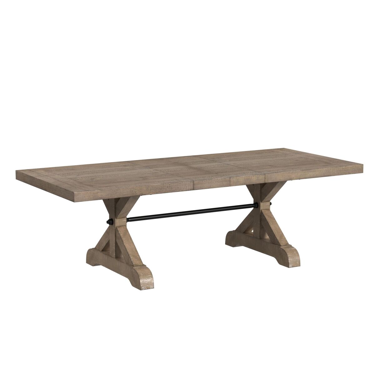 Yellowstone Dining Table with 2x12" Leaves in Grey – Al Rugaib Furniture
