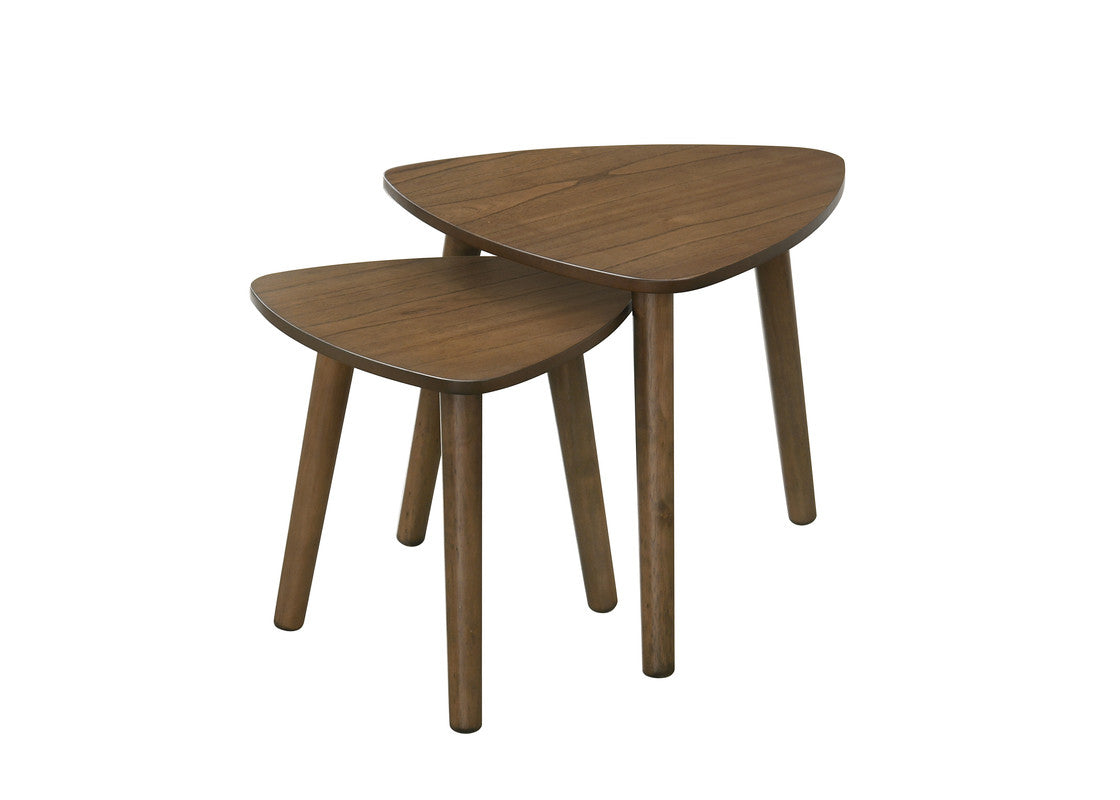 Megan marco brown nesting table ( set of 2 ) - Al Rugaib Furniture