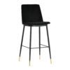 Evora Black Velvet Counter Stool (Set of 2) - Al Rugaib Furniture