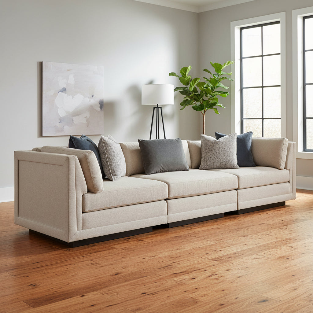 Modern Fusion - 3-Piece Sectional Sofa - Al Rugaib Furniture