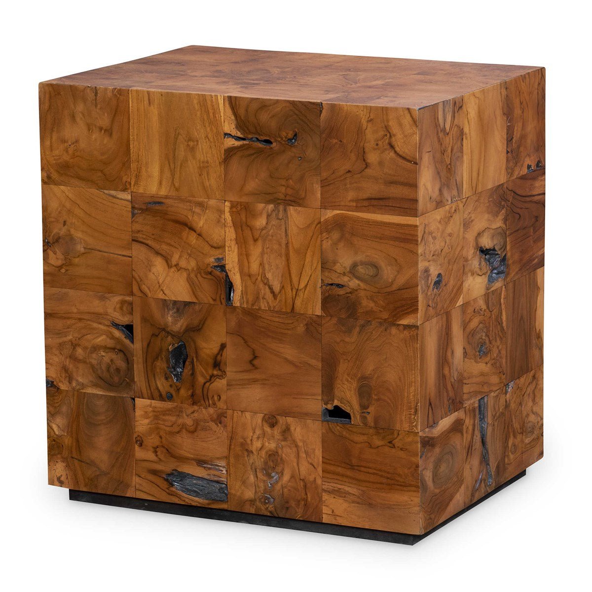 Teak Tac Toe End Table - Al Rugaib Furniture